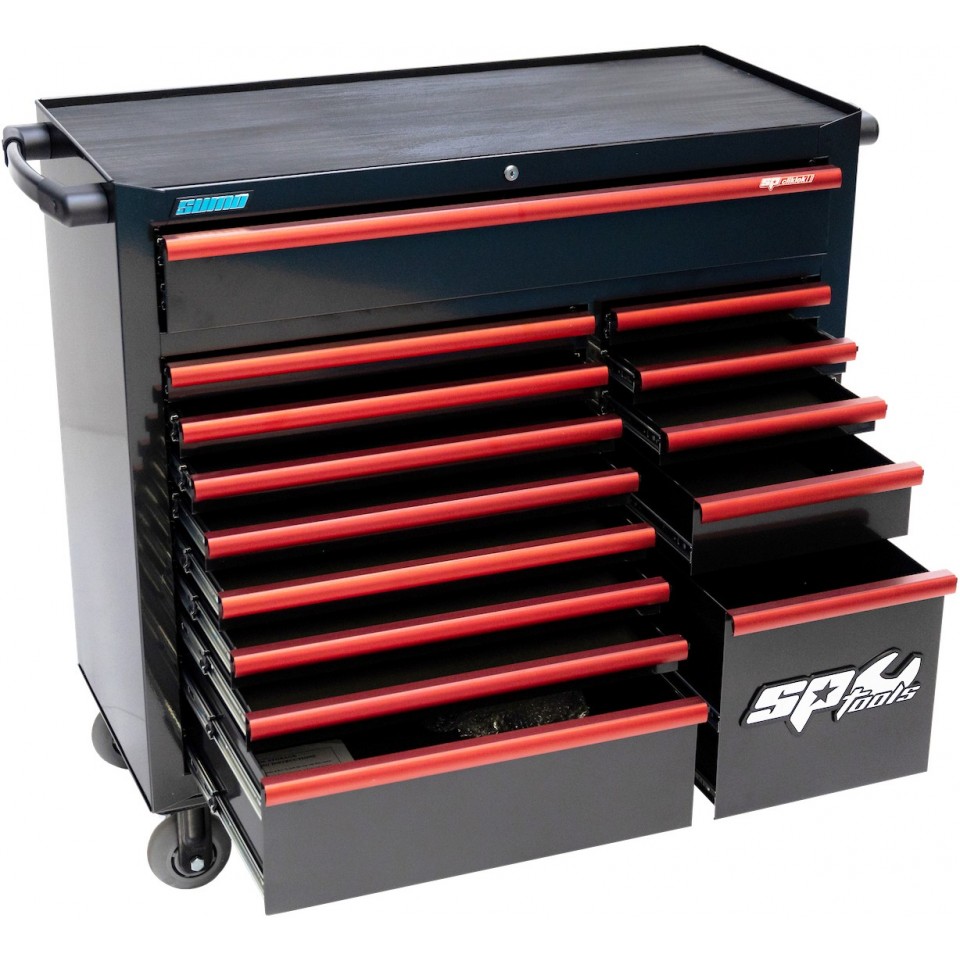 CUSTOM SERIES - ROLLER CABINET 14 DRAWERS - RED