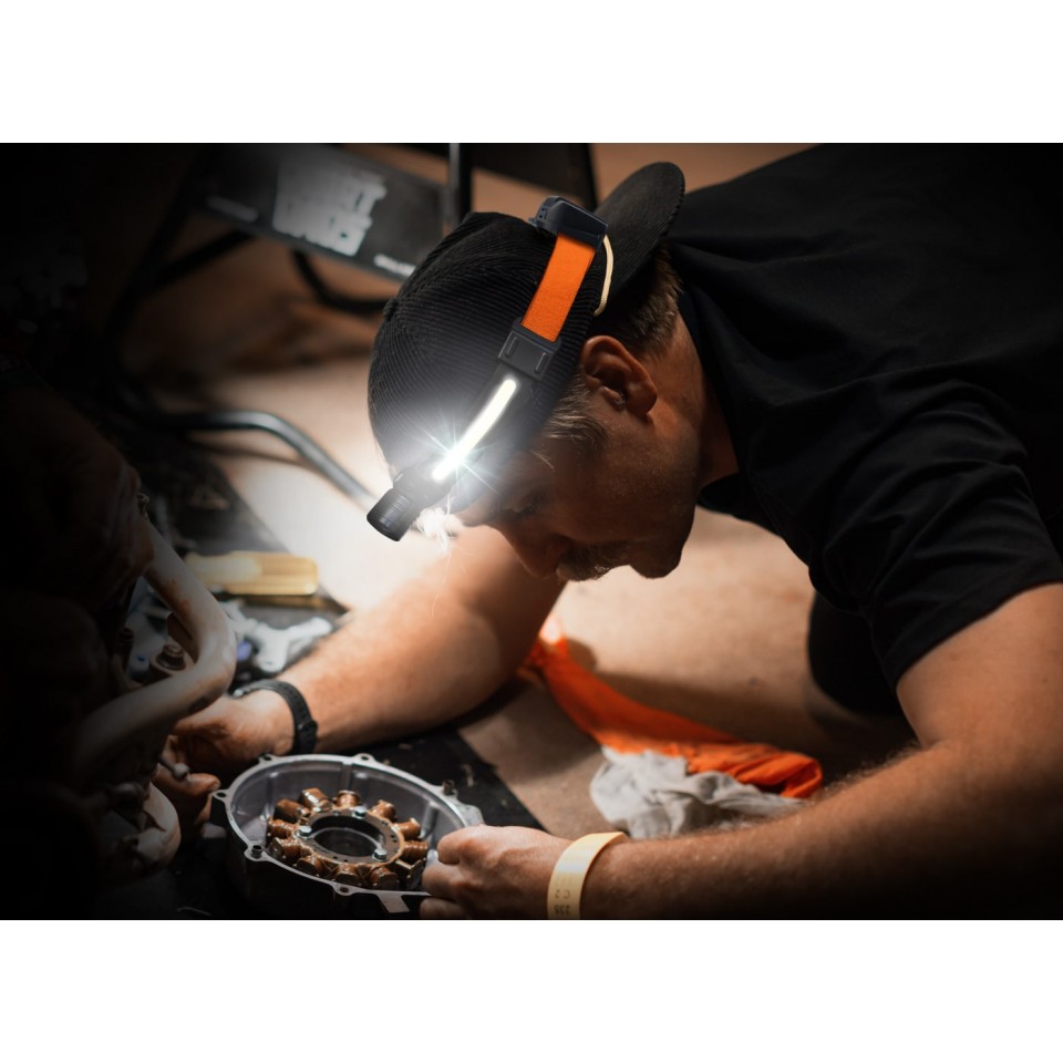 HEADLAMP - DUAL LIGHT COB LED - WITH SPOT LIGHT